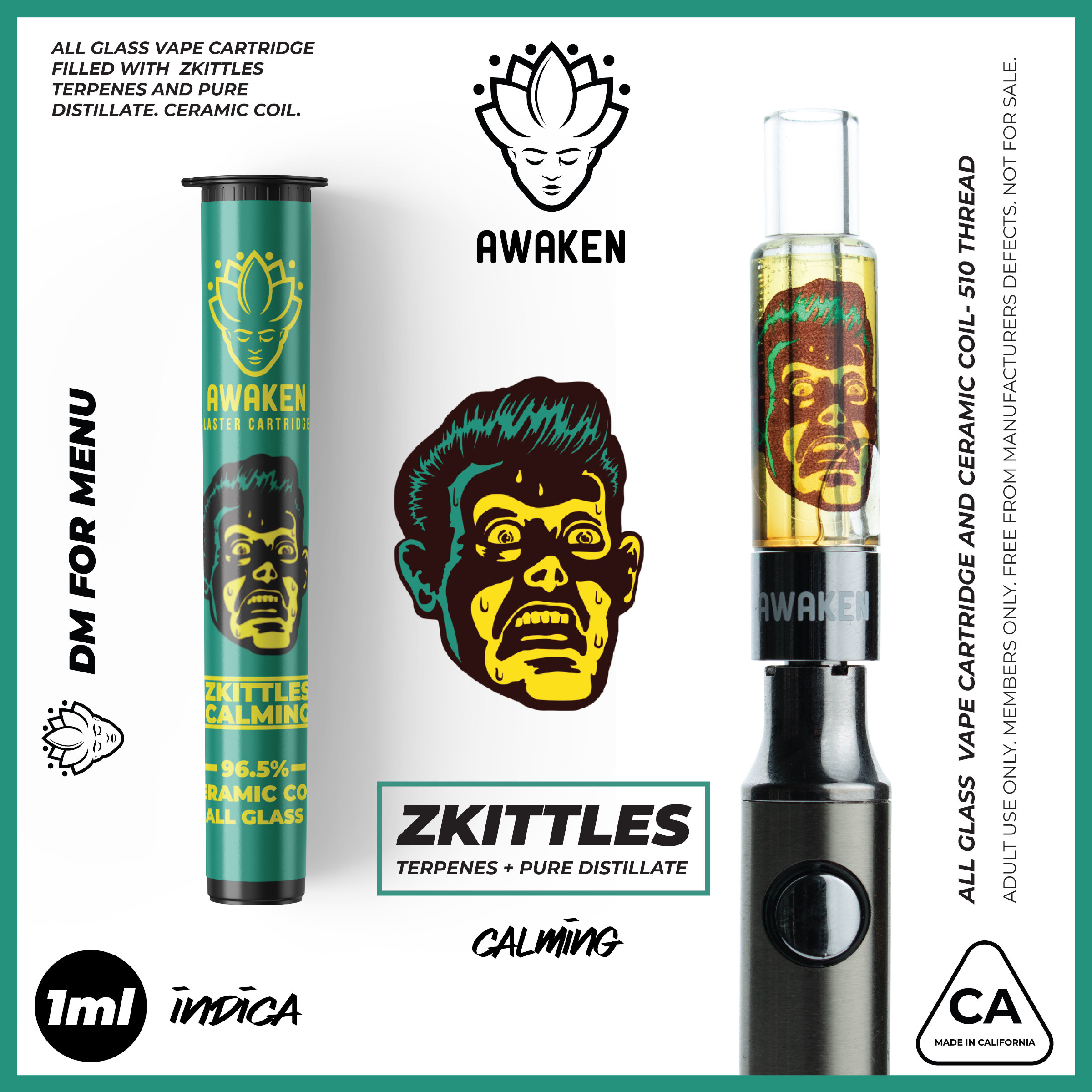 Awaken Zkittles - Awaken Vapes - THC Vapes Delivered to your Door.