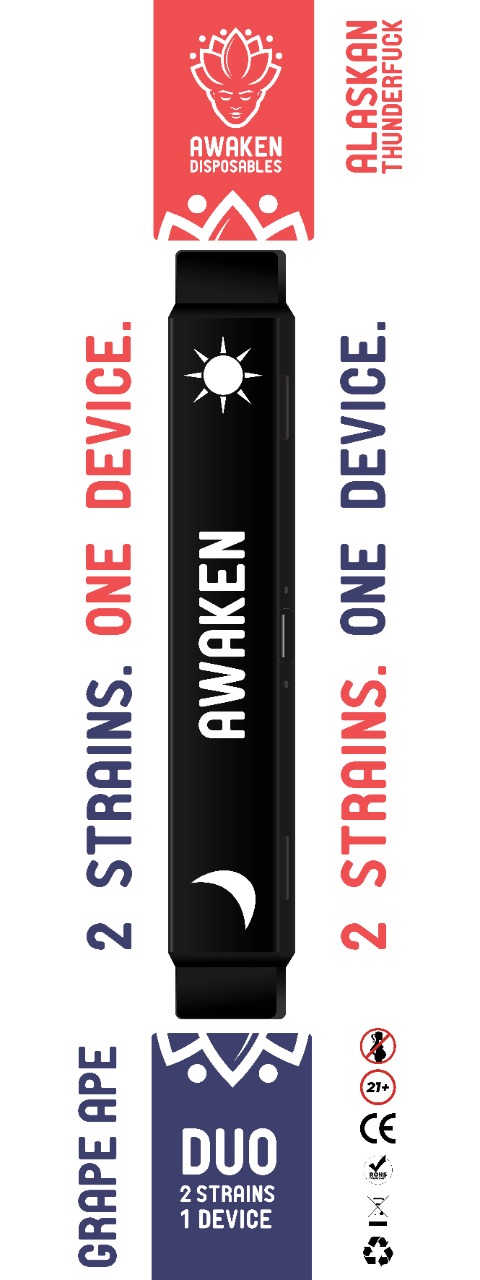 Alaskan Thunder Fuck and Grape Ape Awaken Duo Disposables - Awaken ...